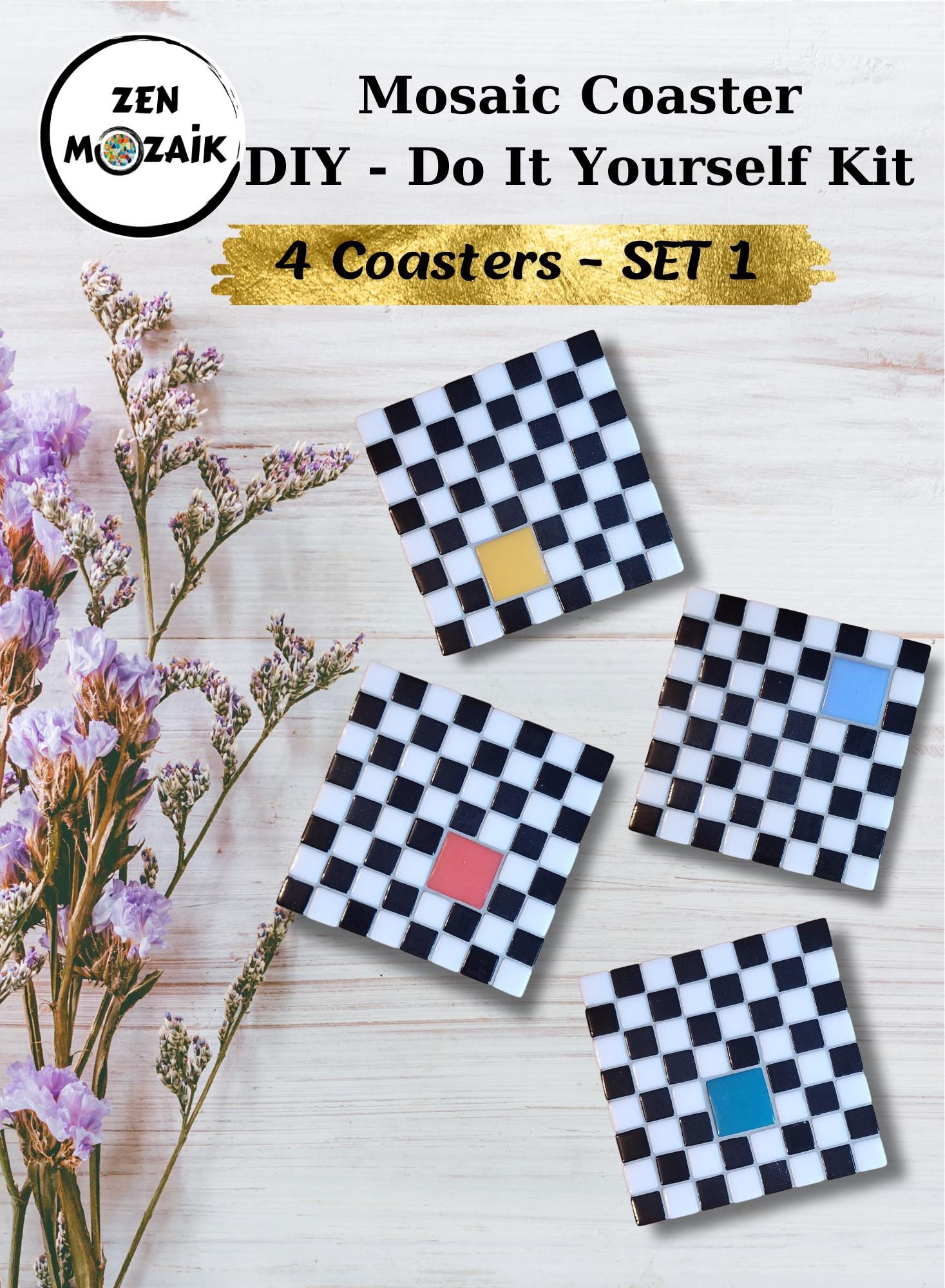 DIY Mosaic Coaster Kit – Make Your Own Coaster With Crafts Project – A ...