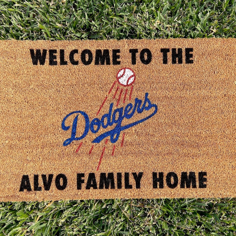 Dodgers Door Mats - Etsy