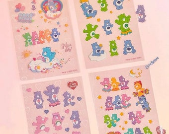 Care Bear Sticker Sheet - Etsy