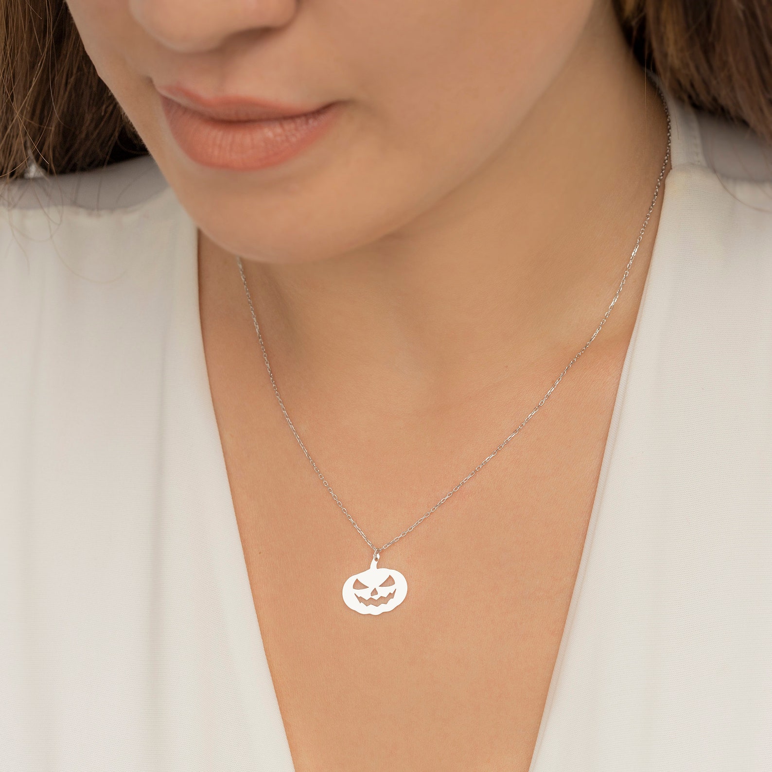 Halloween Necklace, Ghost Necklace, Halloween Jewelry, Halloween Gifts ...