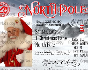 Black Santa Drivers License Png | Etsy