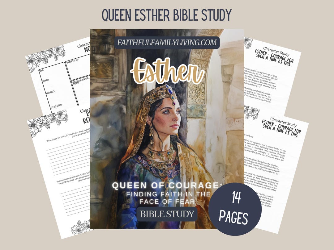 Esther Bible Study, Esther Bible, Bible Study Lesson, Queen Esther ...