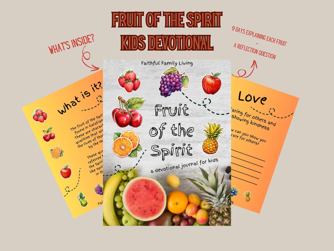 Fruit of the Spirit Kids Bible Lesson, Kids Bible Study Lesson, Kids ...