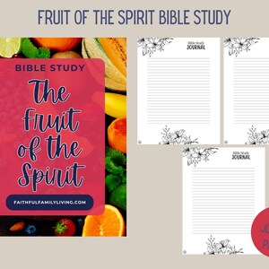 Fruit of the Spirit Bible Study: Scripture Reflection (digital Download ...