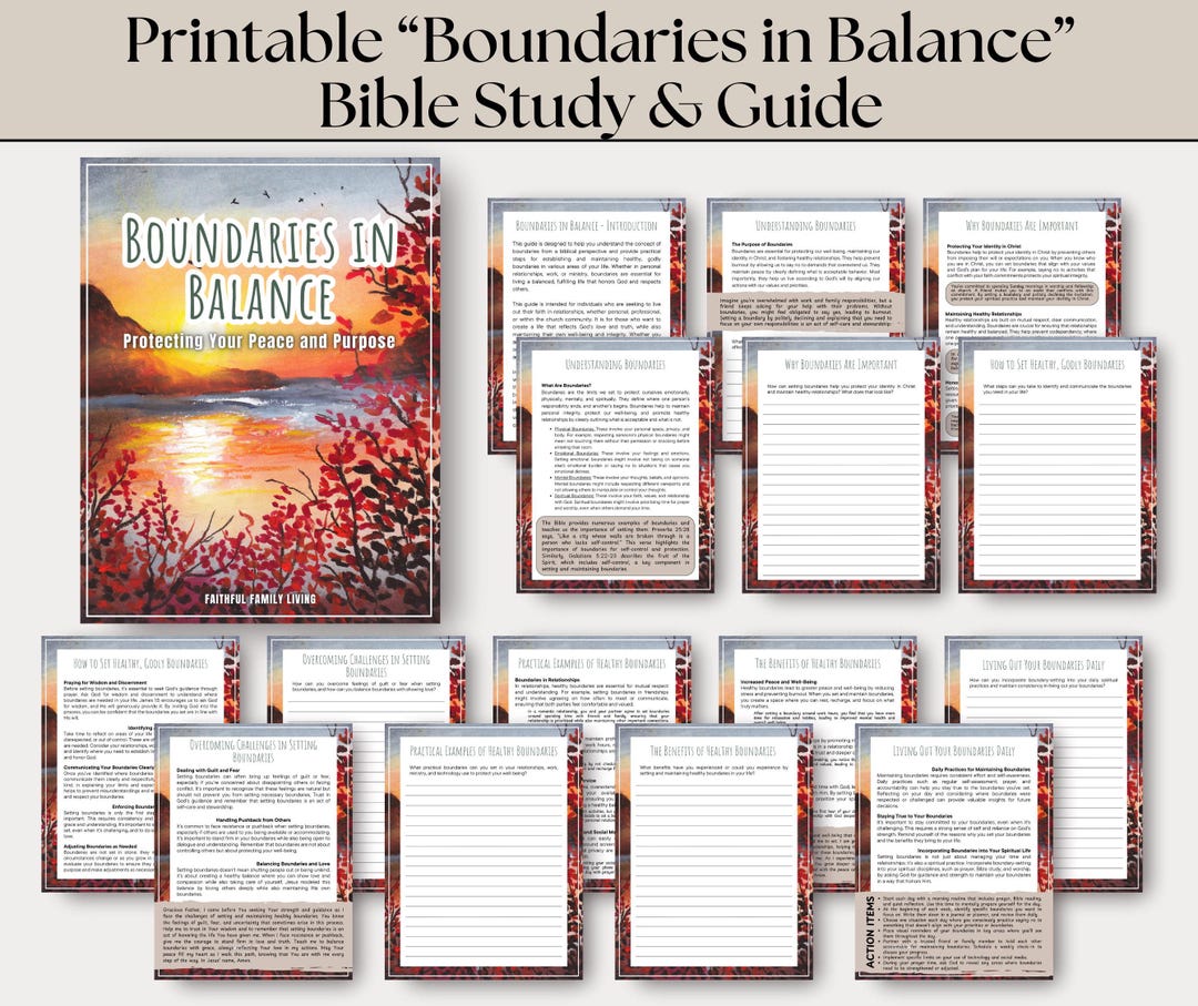 Boundaries in Balance Bible Study Guide: Christian Living (digital ...