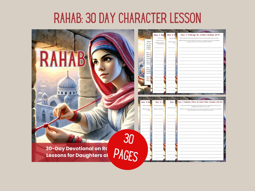 Rahab Bible Study: 30-day Devotional (digital Download) - Etsy