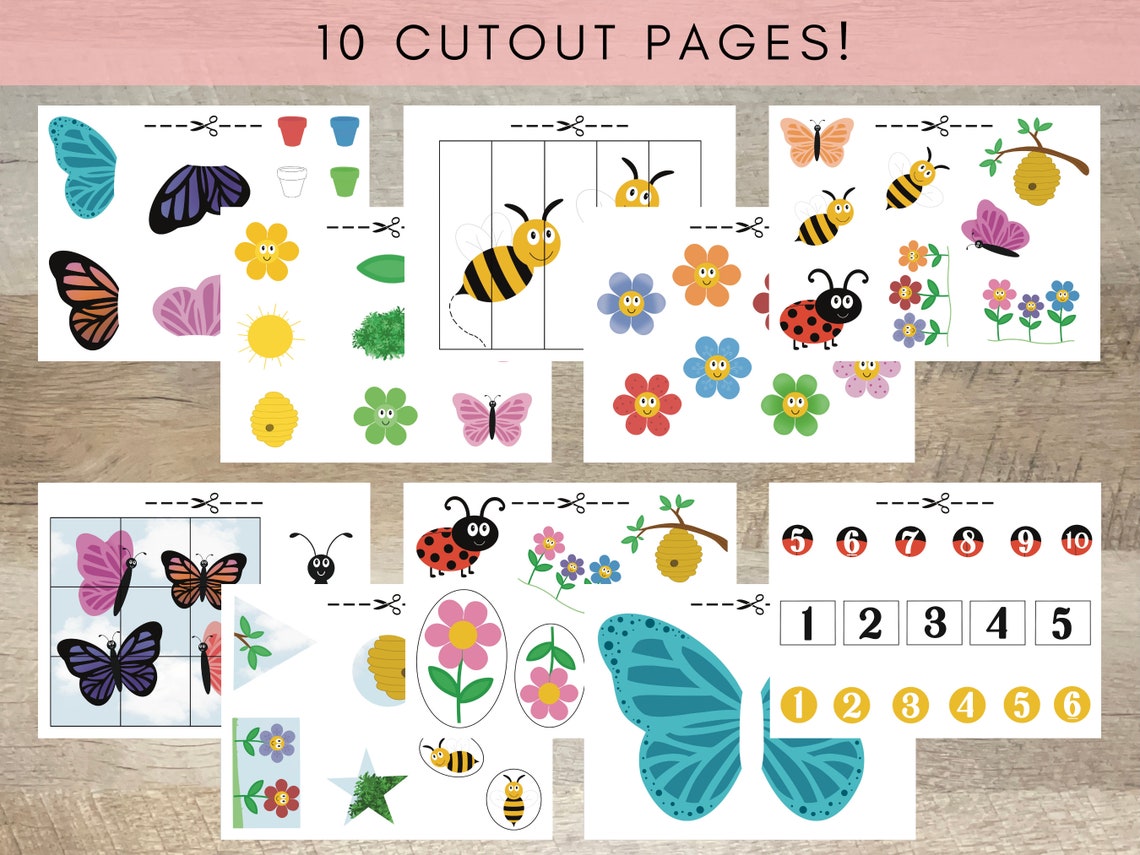Flower Garden Busy Book Printable | Toddler Learning Binder | Printable ...