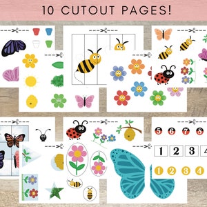 Flower Garden Busy Book Printable | Toddler Learning Binder | Printable ...