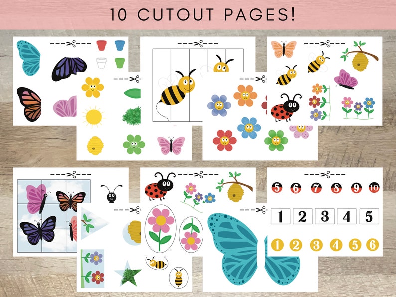 Flower Garden Busy Book Printable | Toddler Learning Binder | Printable ...