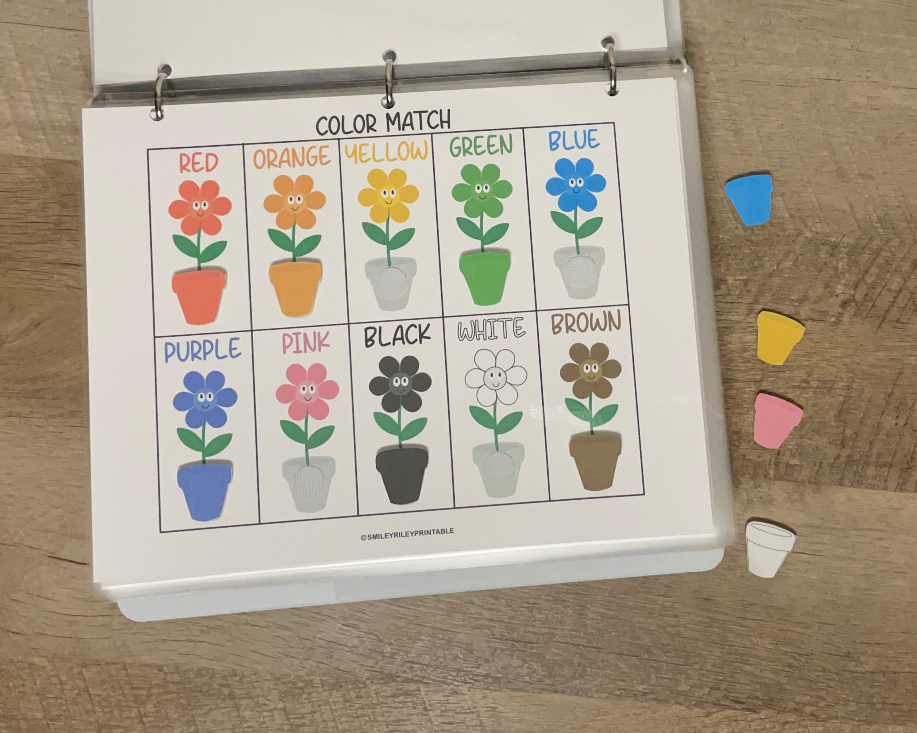 Flower Garden Busy Book Printable | Toddler Learning Binder | Printable ...