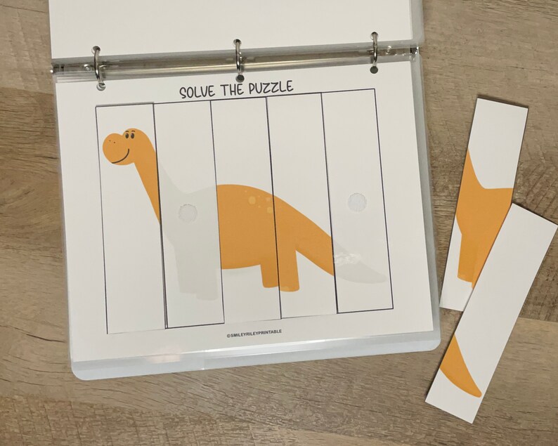 Dinosaur Busy Book Printable Toddler Learning Binder Printable Fun ...