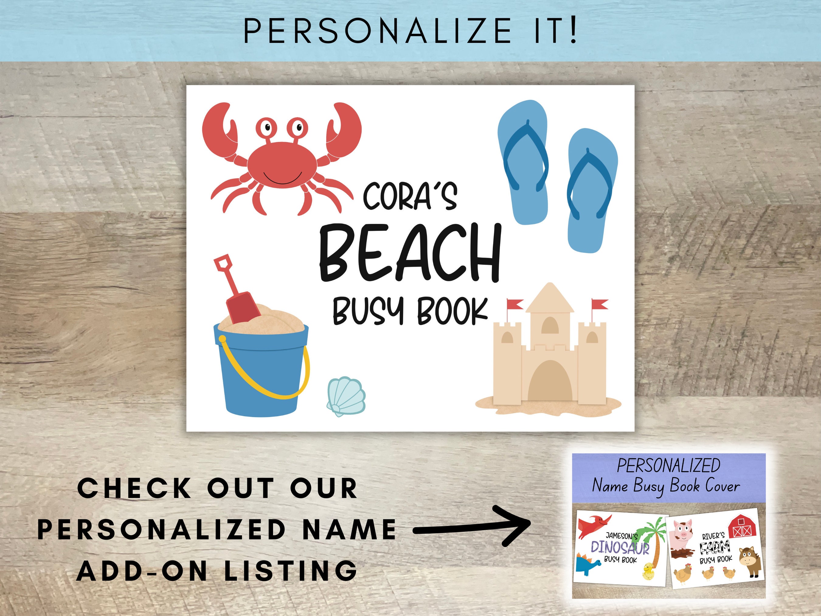 Beach Busy Book Printable Summer Printable Fun Kid Learning Activities ...