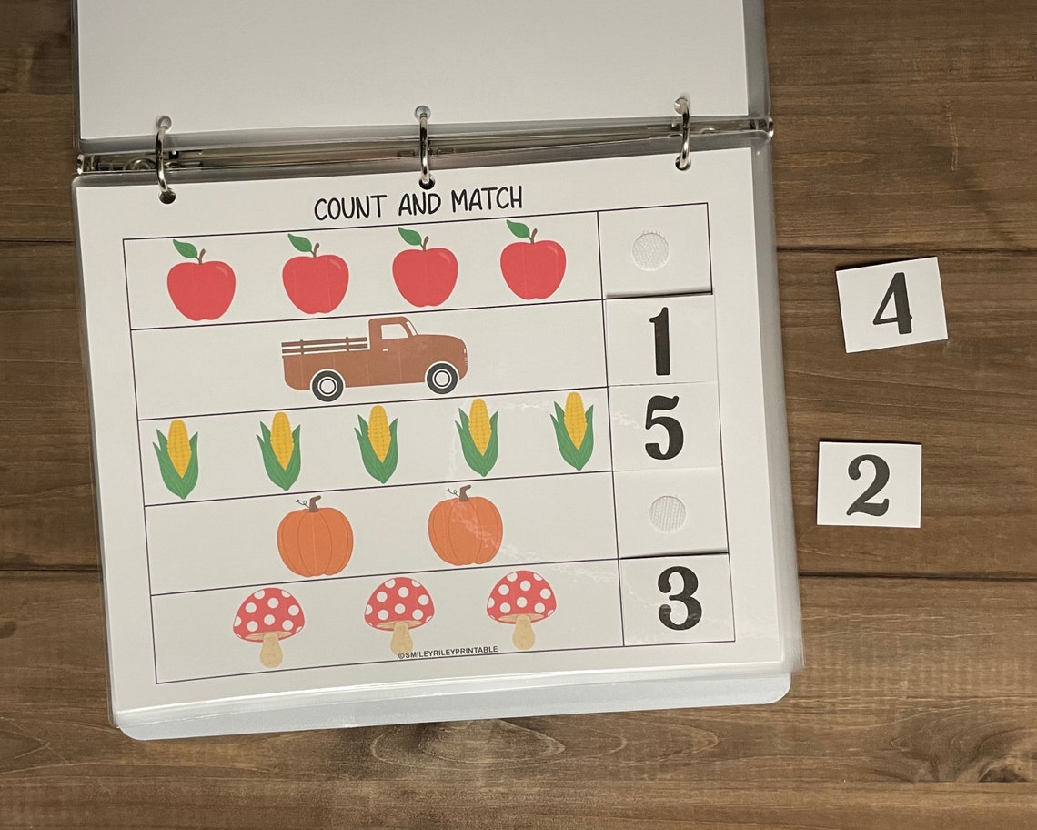 Fall Busy Book Printable Autumn Printable Fun Kid Learning Activities ...