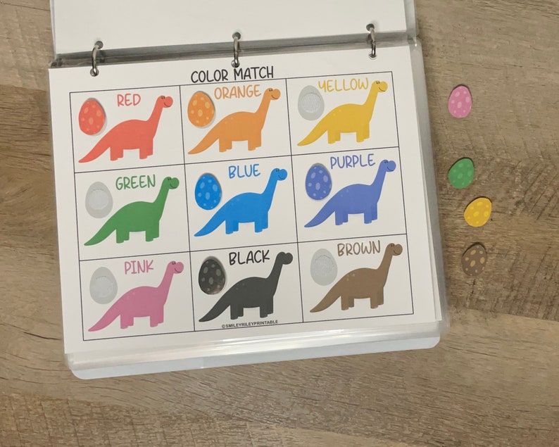 Dinosaur Busy Book Printable Toddler Learning Binder Printable Fun ...