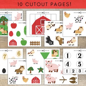 Farm Busy Book Printable | Toddler Learning Binder | Printable Fun ...