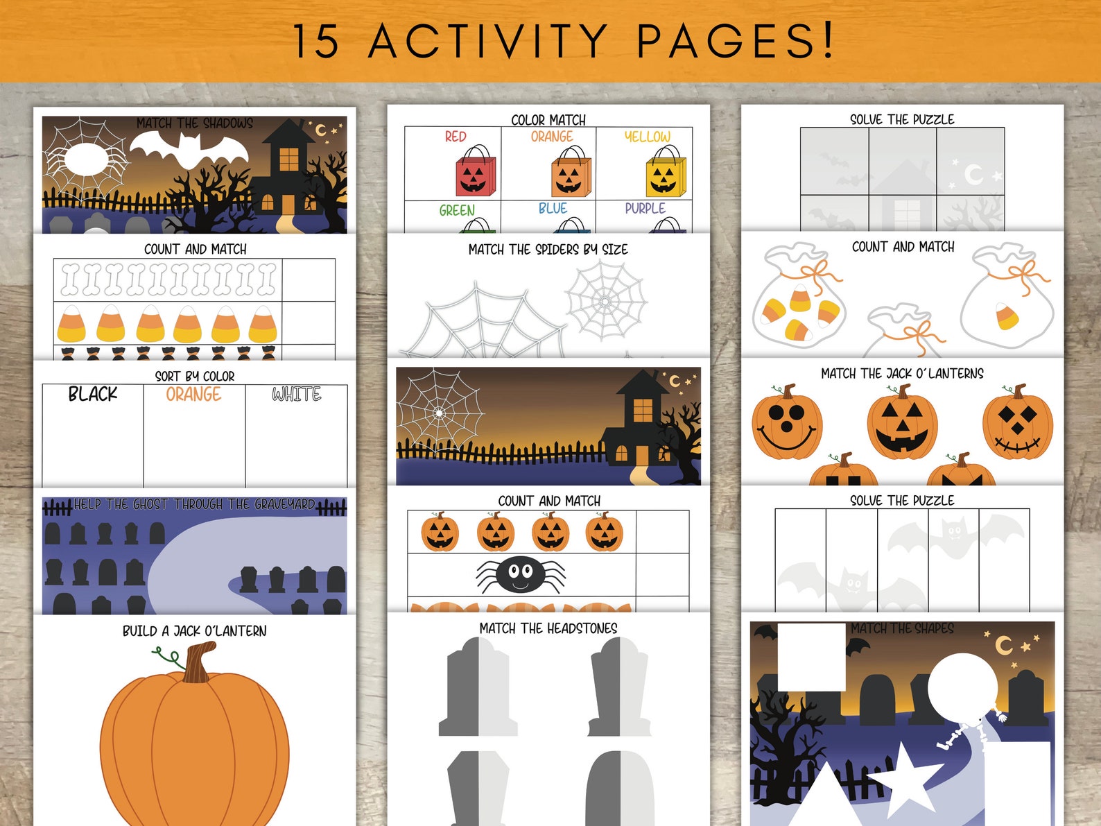 Halloween Busy Book Printable Fall Printable Fun Kid - Etsy