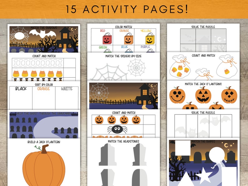 Halloween Busy Book Printable | Fall Printable Fun Kid Learning ...