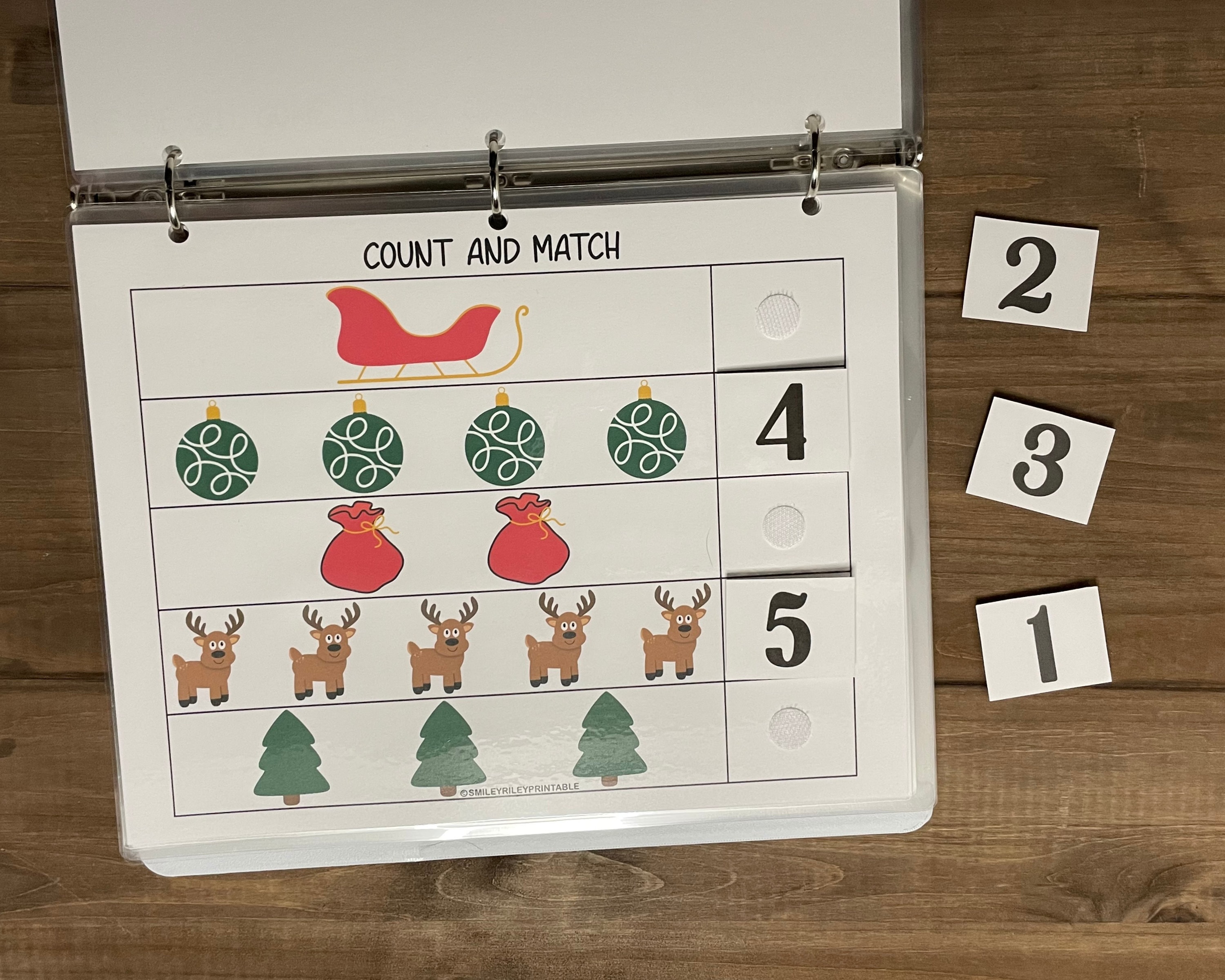 Christmas Busy Book Printable Winter Printable Fun Kid Learning ...