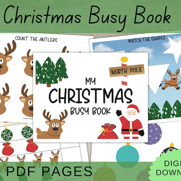 Christmas Quiet Book - Etsy