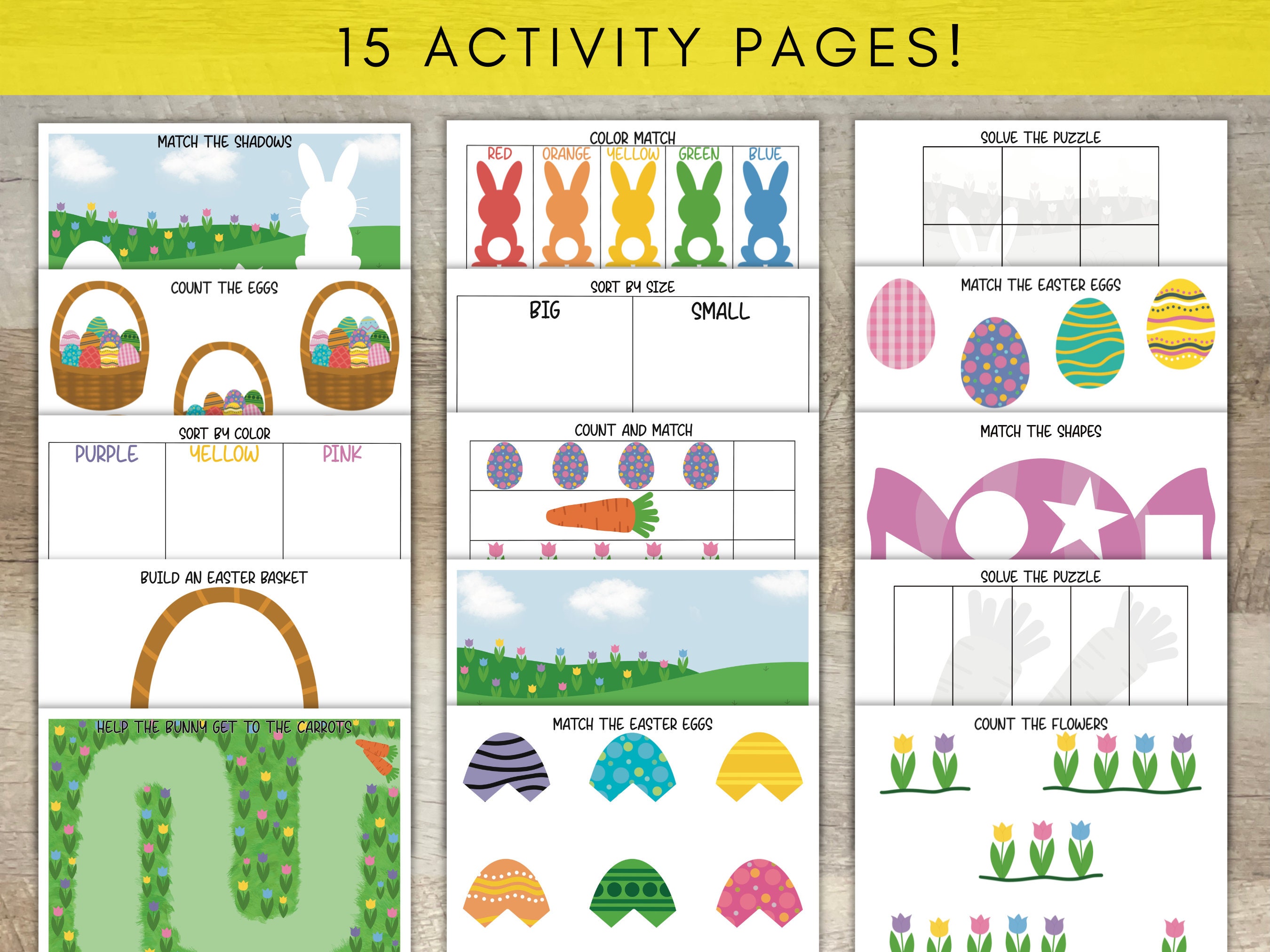 Easter Busy Book Printable Spring Printable Kid Learning Activities ...