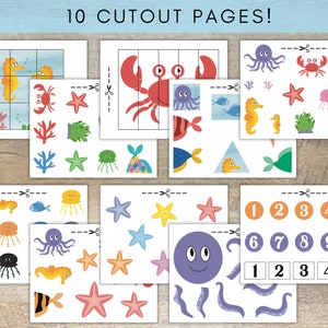 Ocean Busy Book Printable Sea Printable Fun Kid Learning Activities ...