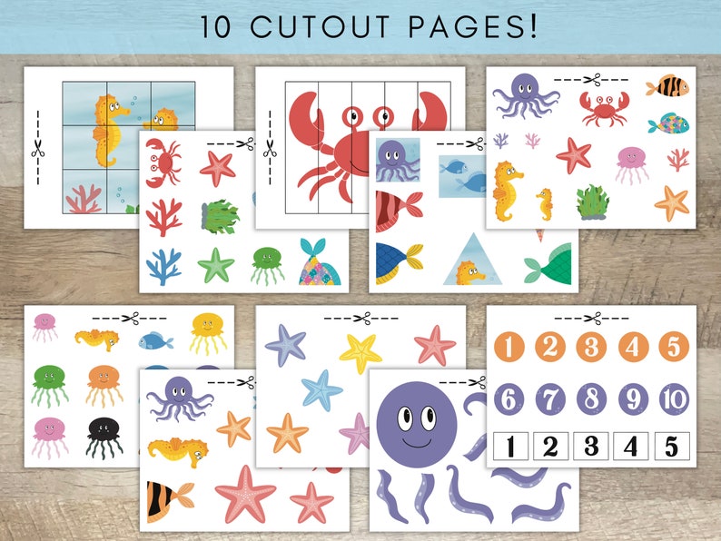 Ocean Busy Book Printable Sea Printable Fun Kid Learning Activities ...