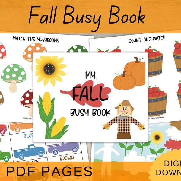 Busy Book Printable - Etsy