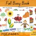 Fall Busy Book Printable Autumn Printable Fun Kid Learning Activities ...