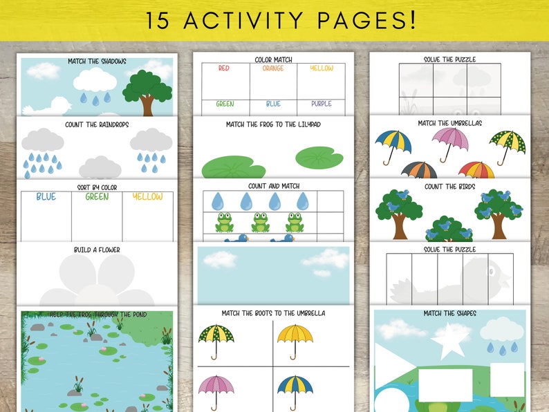 Spring Busy Book Printable | Seasonal Spring Printable Kid Learning ...