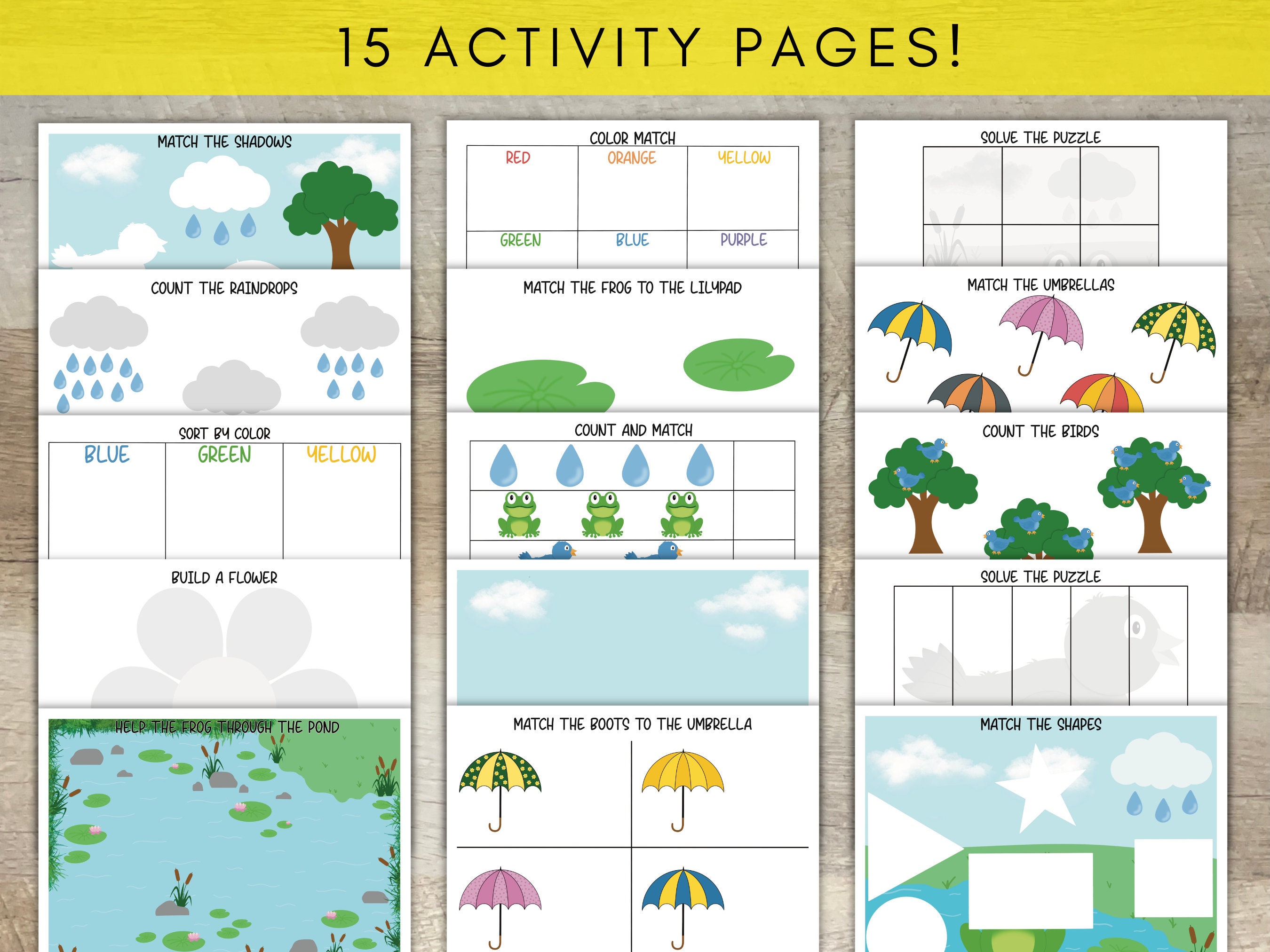 Spring Busy Book Printable | Seasonal Spring Printable Kid Learning ...