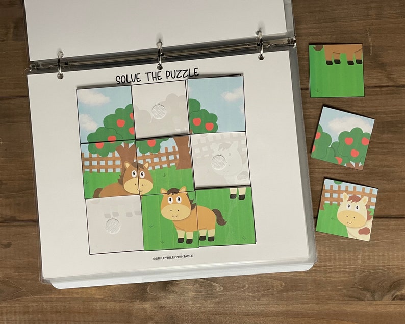 Farm Busy Book Printable Toddler Learning Binder Printable Fun Learning ...