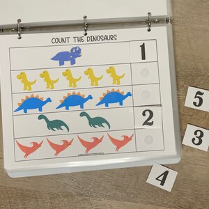 Dinosaur Busy Book Printable Toddler Learning Binder - Etsy