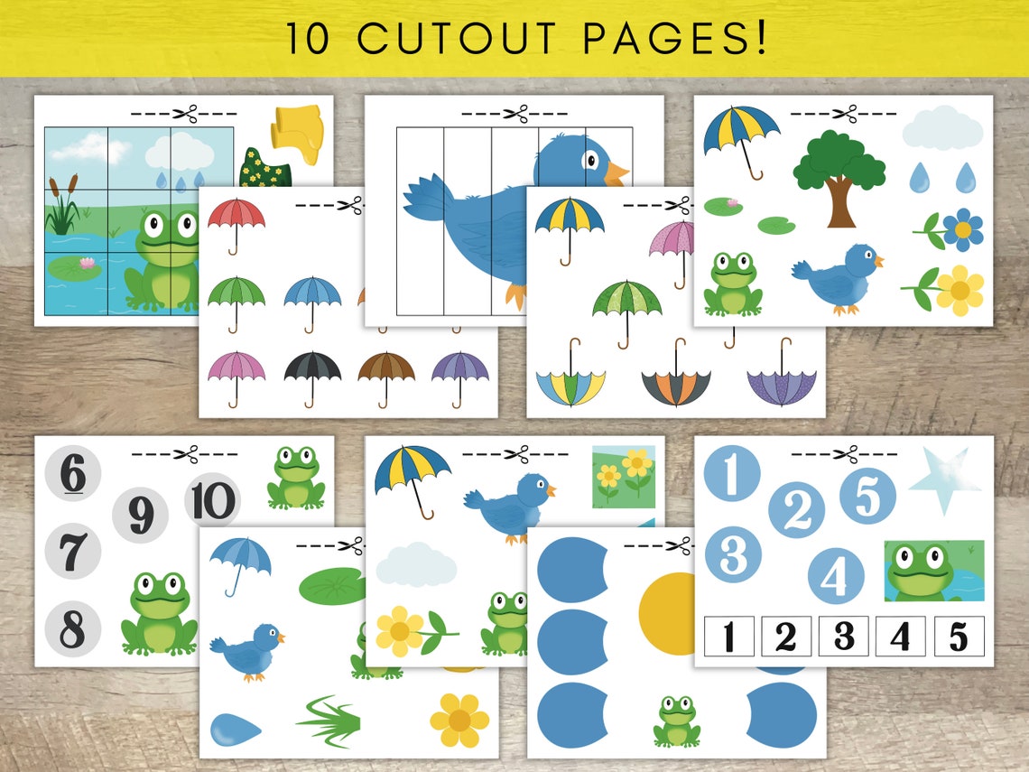 Spring Busy Book Printable | Seasonal Spring Printable Kid Learning ...