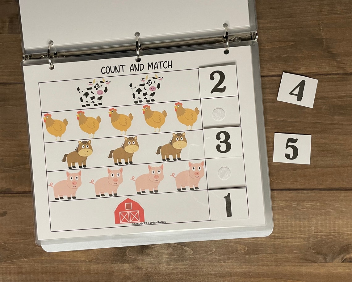 Farm Busy Book Printable | Toddler Learning Binder | Printable Fun ...