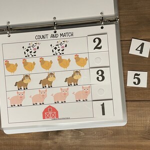 Farm Busy Book Printable | Toddler Learning Binder | Printable Fun ...