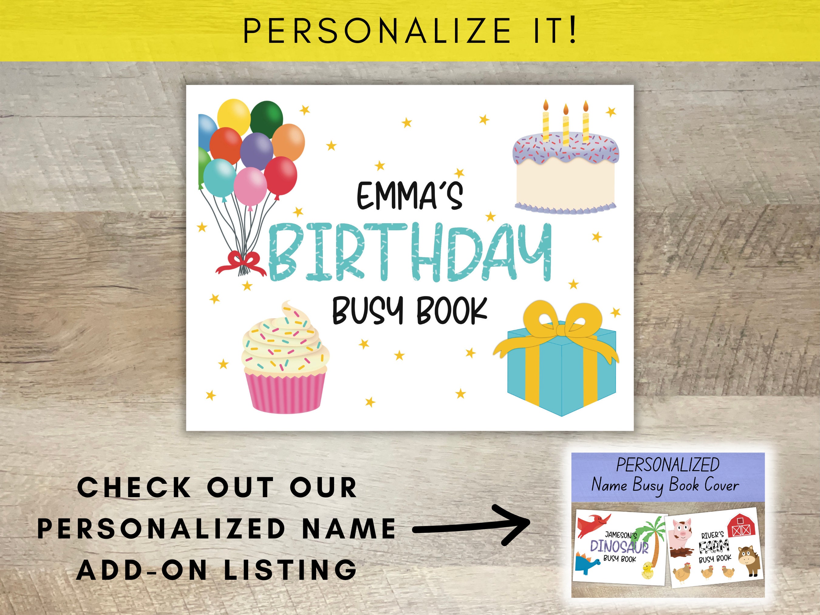 Birthday Busy Book Printable Printable Fun Kid Learning Activities ...