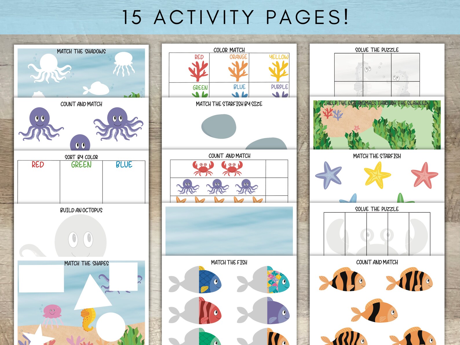 Ocean Busy Book Printable Sea Printable Fun Kid Learning Activities ...