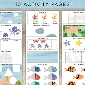 Ocean Busy Book Printable Sea Printable Fun Kid Learning Activities ...