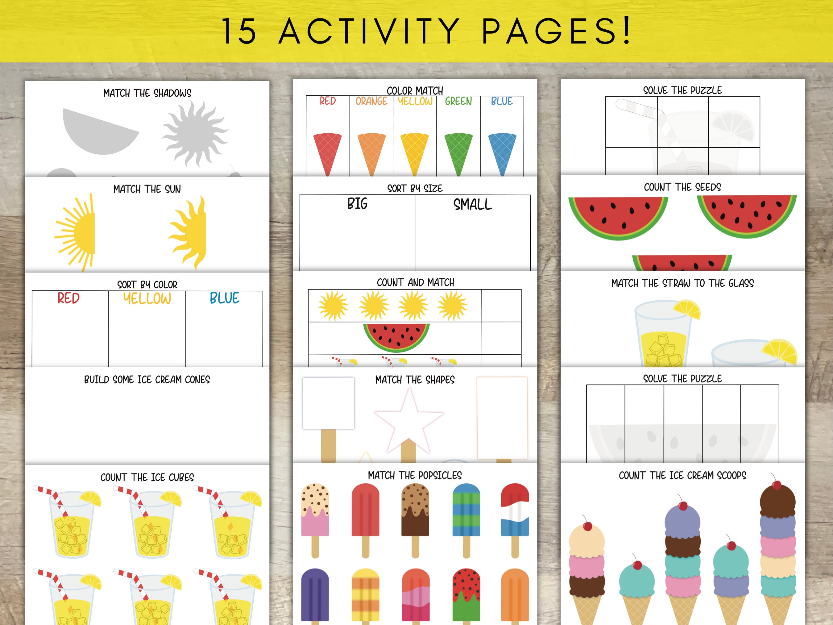 Summer Busy Book Printable | Summer Printable Fun Kid Learning ...