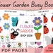 Flower Garden Busy Book Printable | Toddler Learning Binder | Printable ...