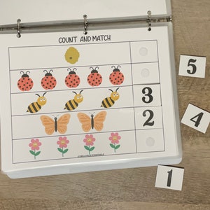 Flower Garden Busy Book Printable | Toddler Learning Binder | Printable ...