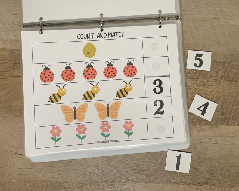 Flower Garden Busy Book Printable | Toddler Learning Binder | Printable ...