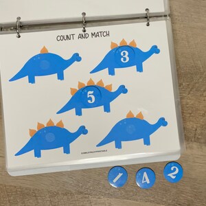 Dinosaur Busy Book Printable | Toddler Learning Binder | Printable Fun ...