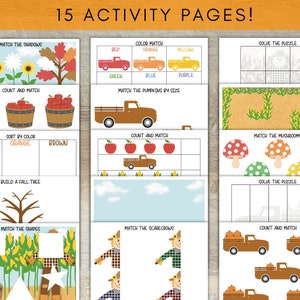 Fall Busy Book Printable | Autumn Printable Fun Kid Learning Activities ...