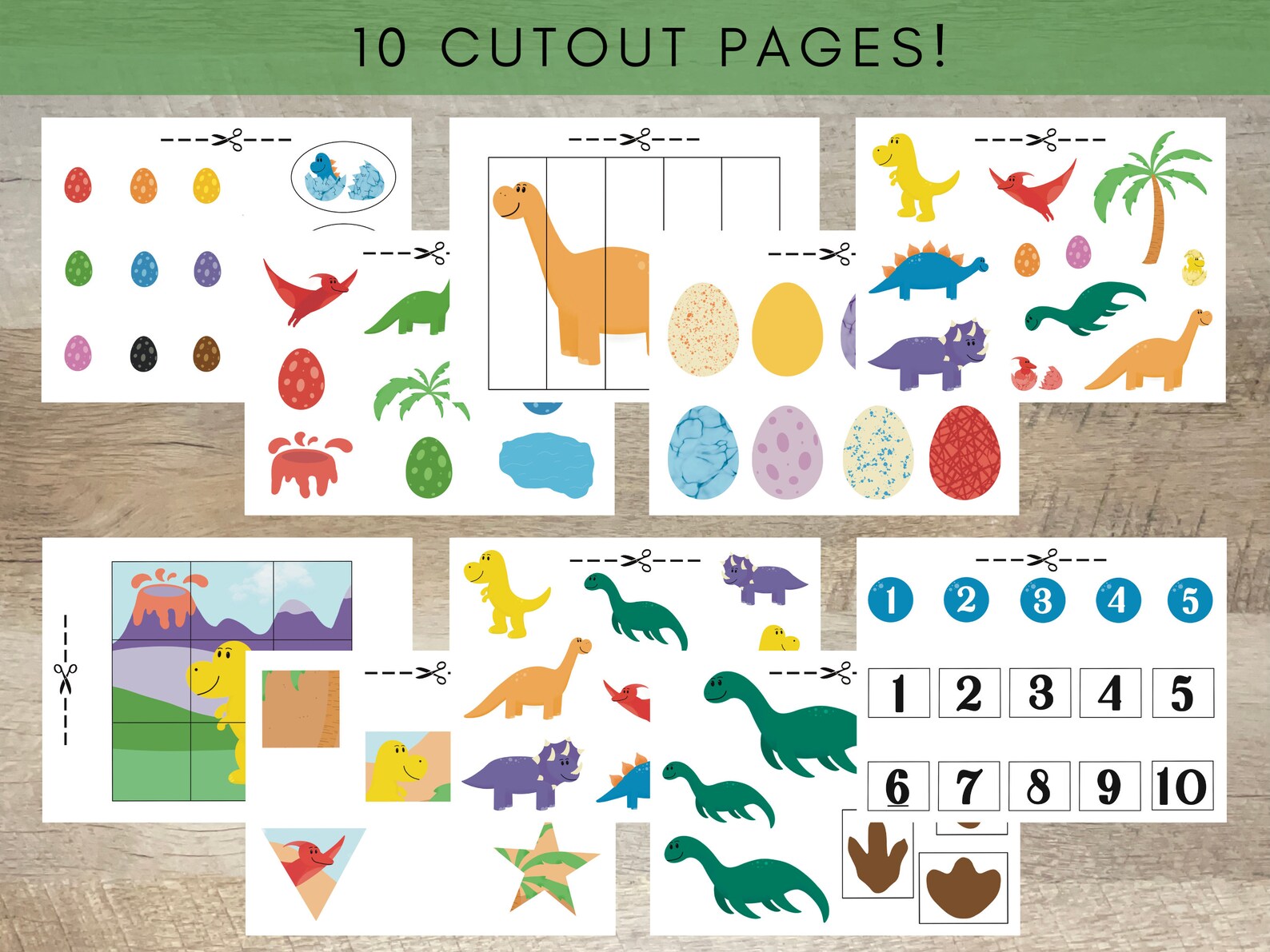 Dinosaur Busy Book Printable | Toddler Learning Binder | Printable Fun ...