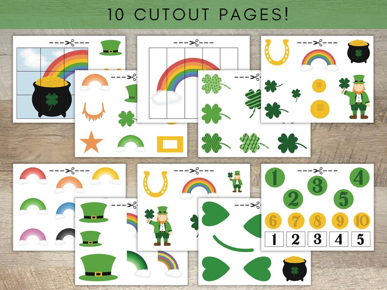 ST Patricks Day Busy Book Printable | Spring Printable Kid Learning ...