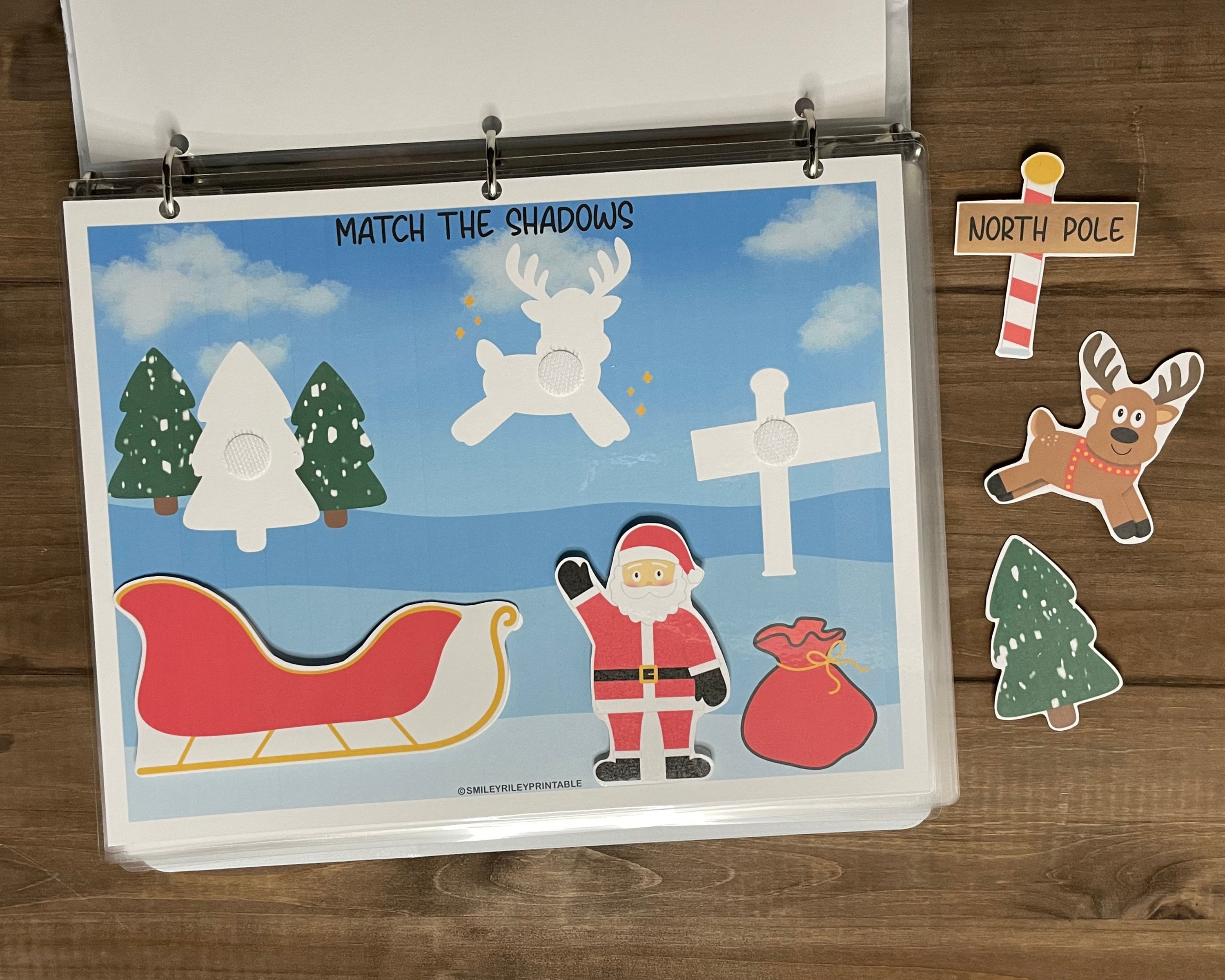 Christmas Busy Book Printable Winter Printable Fun Kid Learning ...