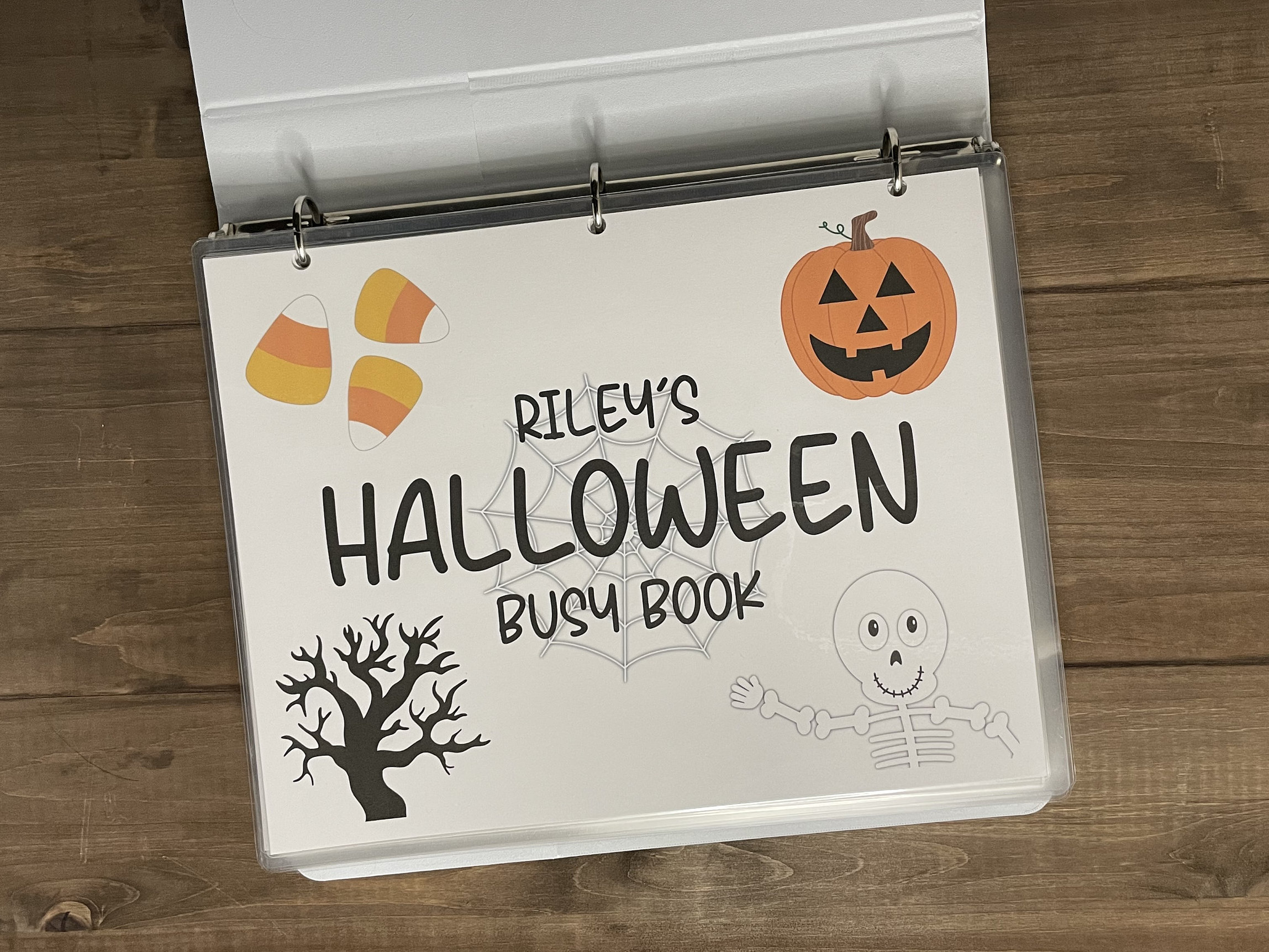 Personalized Name Busy Book Cover | Printable Custom Learning Binder ...