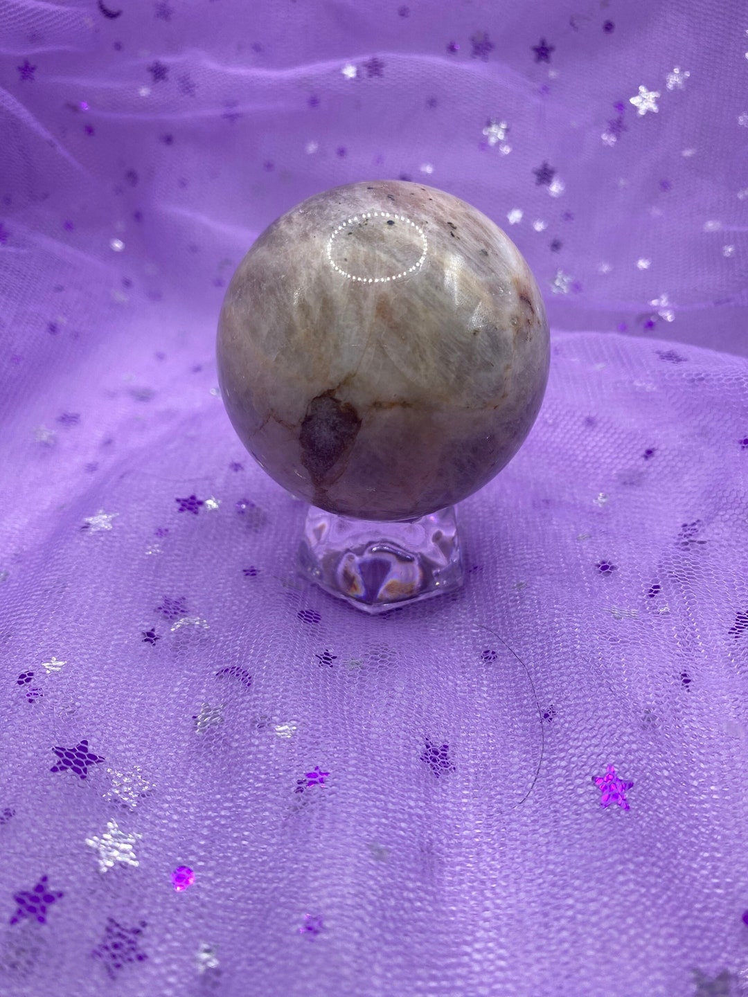 Moonstone Crystal Sphere - Etsy