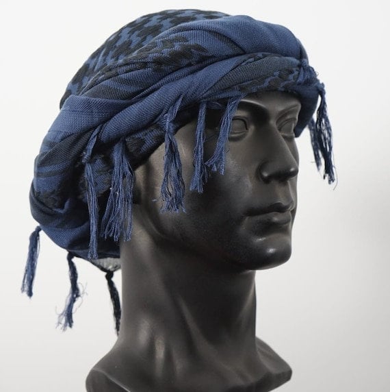 Men Black Turban Men Halo Headwraps Durag Turban Hat for Men Multiple ...